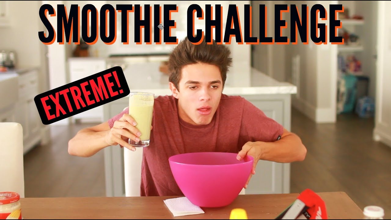 Gross Smoothie Challenge! | Brent Rivera - YouTube