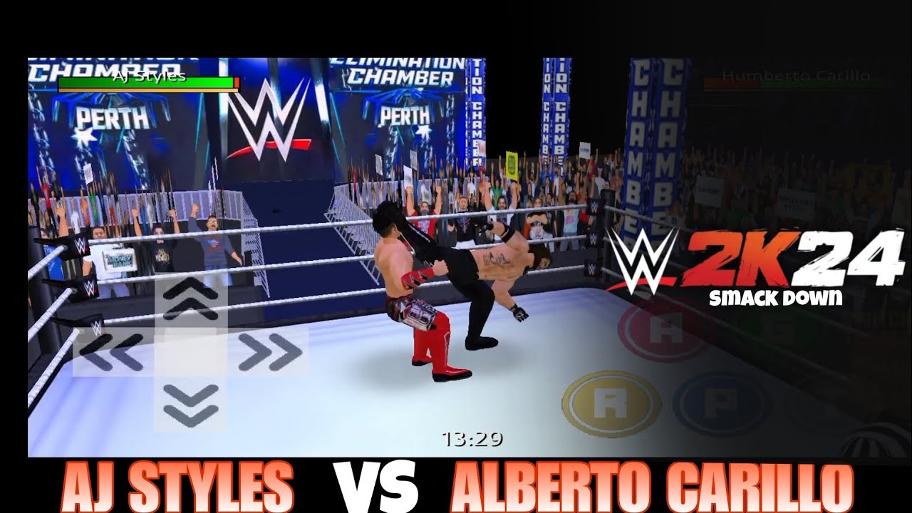 wr3d2k24 Aj styles vs Alberto carillo .. #wr3d2k24 #wwesmackdown ...