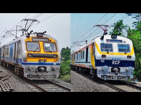 Two Modern ICF+RCF Mainline Electric Multiple Train (MEMU) Train of Eastern & South Eastern ...