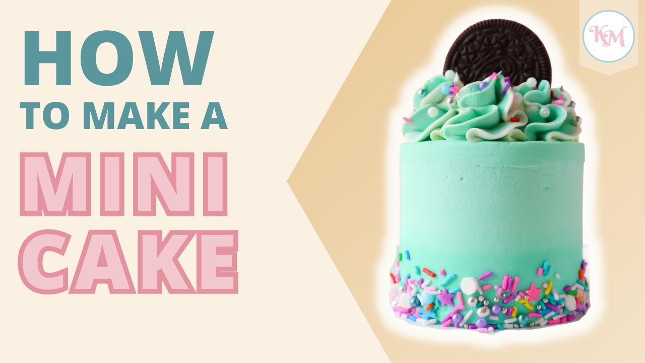 How to Make a Mini Cake! // Easy Way to Make a Mini Cake - YouTube