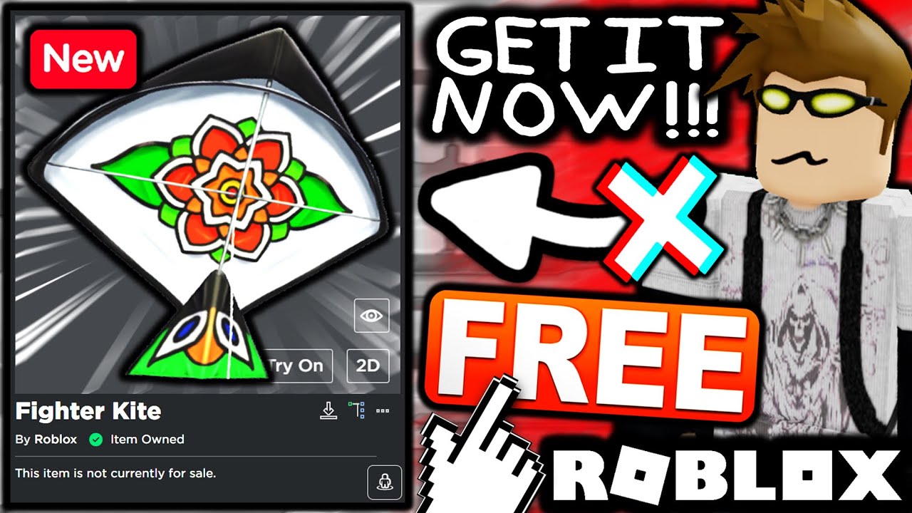 GLITCHED FREE ACCESSORY!? HOW TO GET Fighter Kite! (ROBLOX) - YouTube