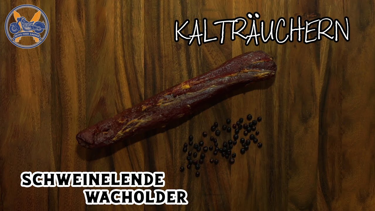 Kalträuchern Schweinelende Wachholder - YouTube