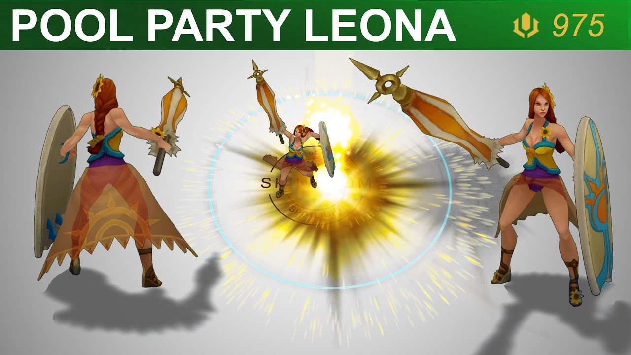 League Of Legends Pool Party Leona Cosplay