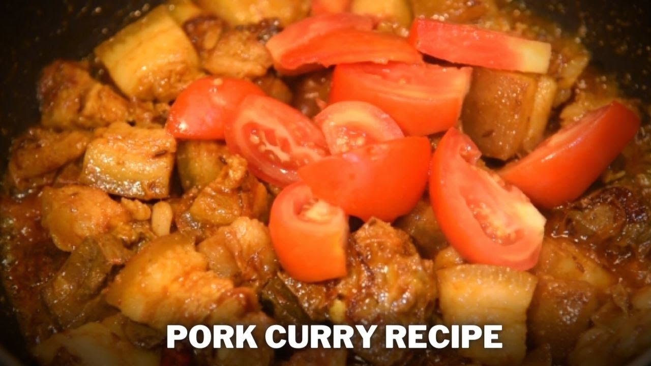Indian Pork Curry Recipe by basu desi kitchen | Assamese Pork Curry ...