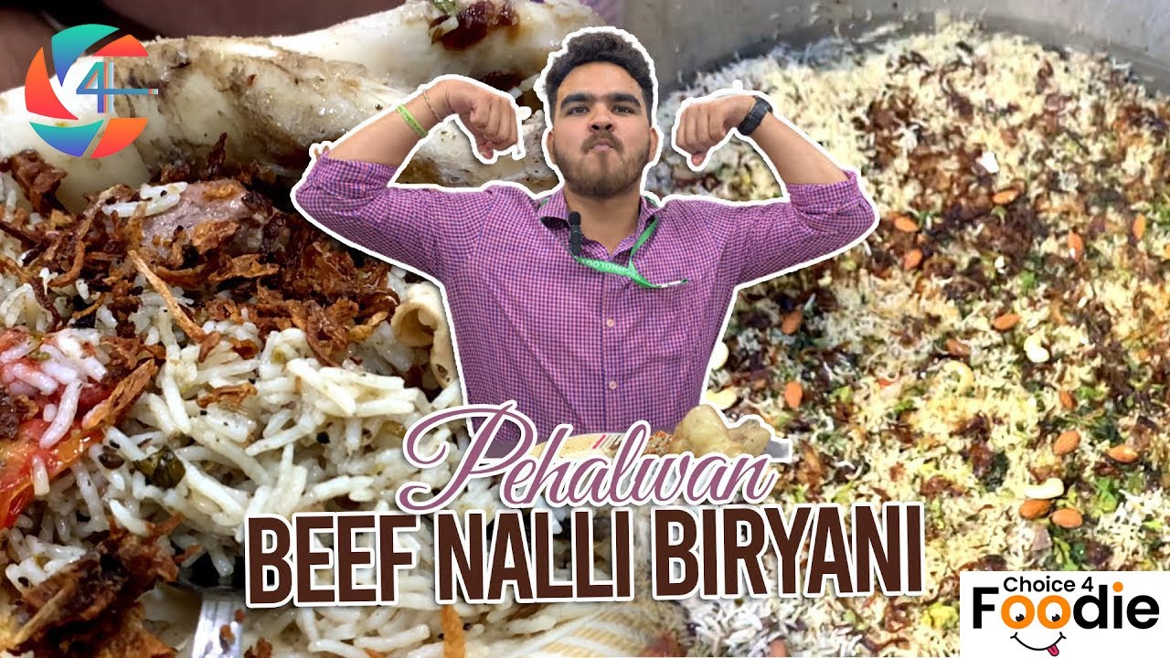 Hyderabad's First Beef Nalli Biryani | Pehalwan Beef Nalli Biryani ...