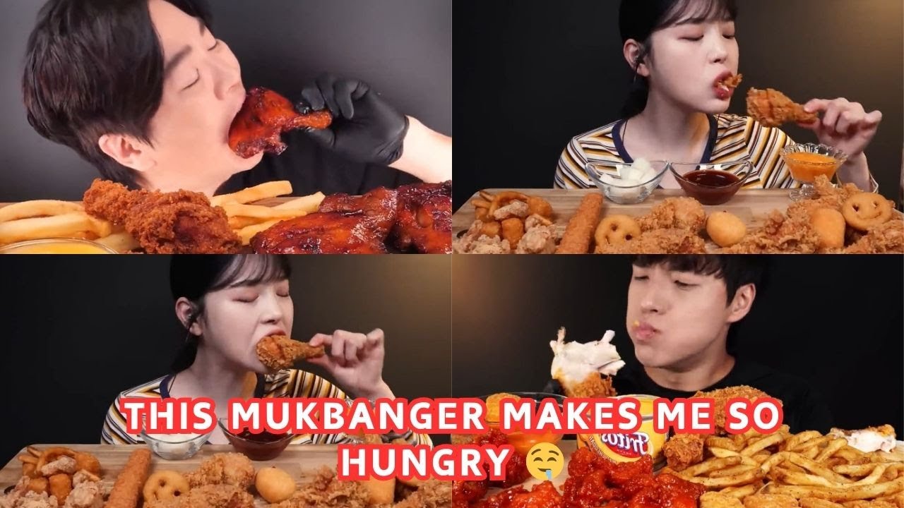mukbanger eat chicken fried make me SO HUNGRY 🤤 | mukbang compilation ...