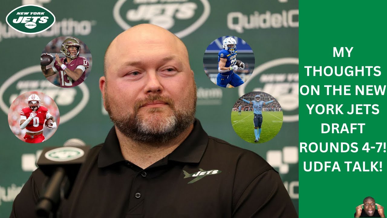 My reaction to the Jets NFL Draft picks rounds 4-7! - YouTube