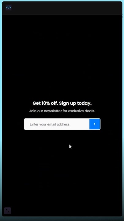 Code 35 Subscribe Form Html Css Webdesign Frontend Html Css Youtube