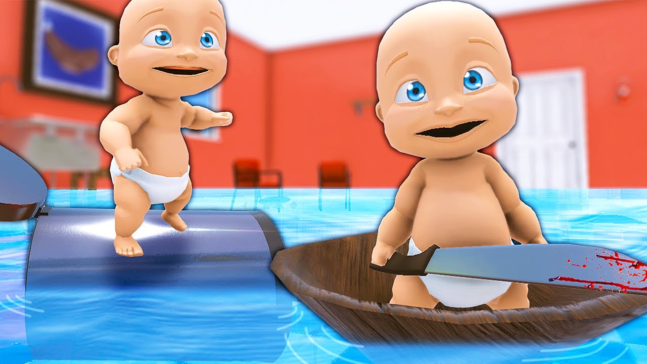 Babies Survive FLOOD Using Homemade Rafts - Who's Your Daddy 2 - YouTube