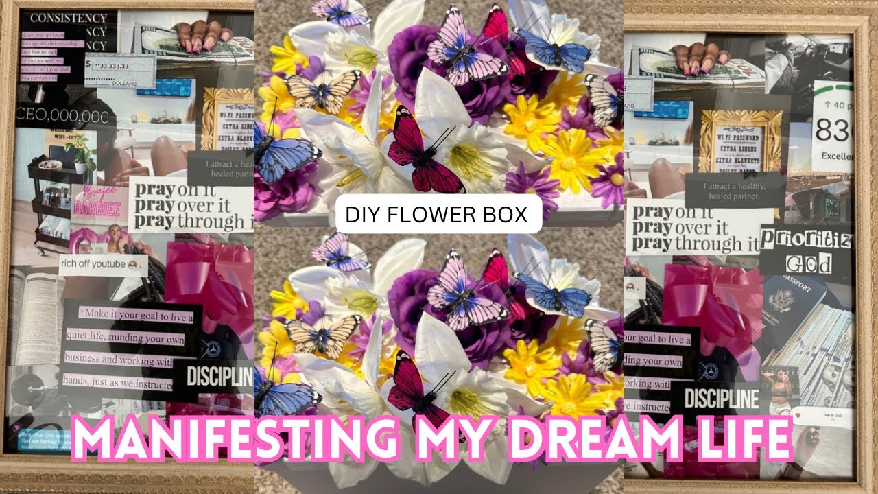 Craft Vlog🎨 || Pinterest Vision Board & DIY Flower Box - YouTube