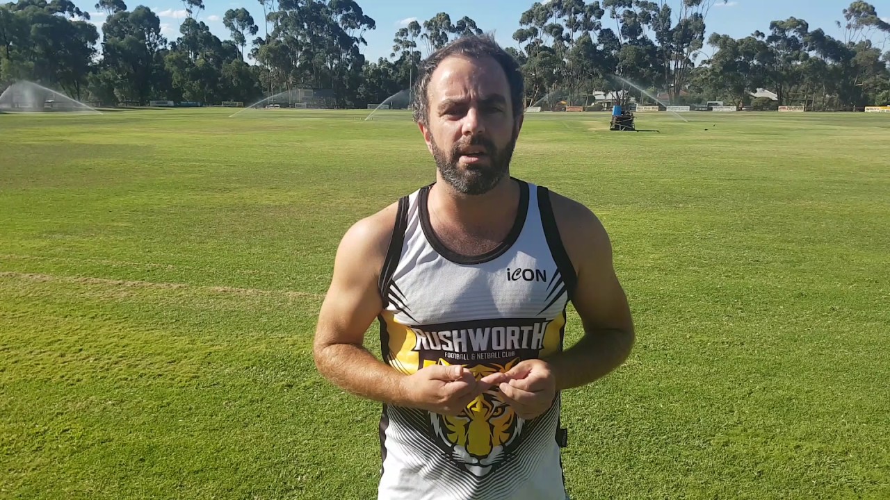 Rushworth Football Club senior Coach Jason Hucker - YouTube