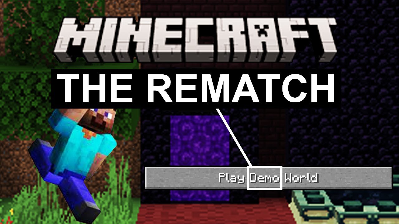 Average Minecraft player Vs Minecraft demo mode - Rematch - YouTube