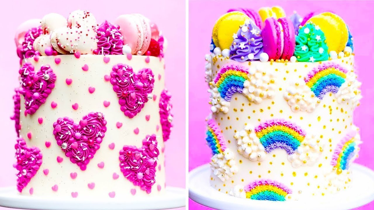 Colorful Cake Decorating Ideas So Yummy Rainbow Cake Recipes Youtube