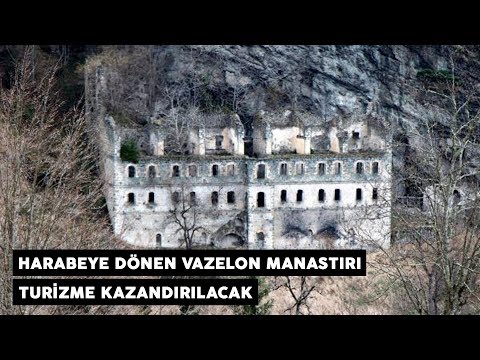 Harabeye dönen Vazelon Manastırı turizme kazandırılacak