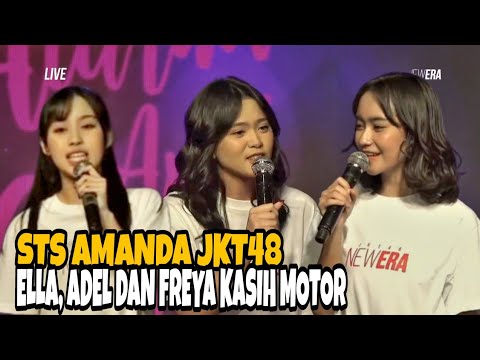 Ngakak!! STS Amanda JKT48 pada kompak Ella adel dan freya JKT48 mau kasih hadiah motor - YouTube