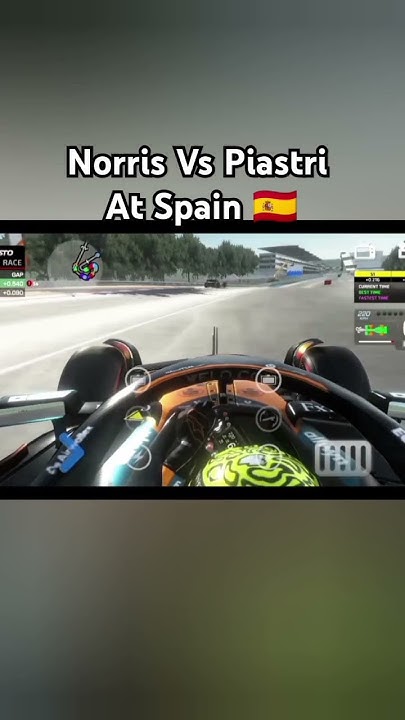Insane Overtake By Norris Against Piastri At Spain 🇪🇸 #f124 #f123 #monoposto #shorts - YouTube