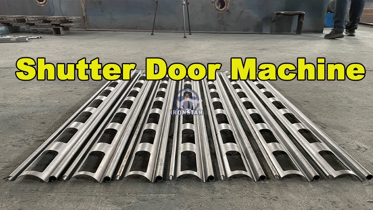 Perforated punching roller shutter door machine | Punching hole shutter ...