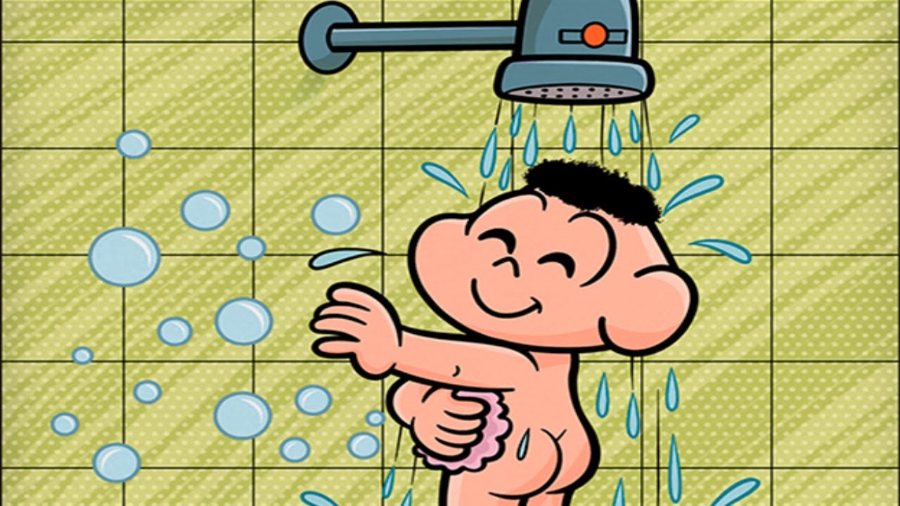 turma da mônica completo português desenho cascão toma banho 2016 - YouTube