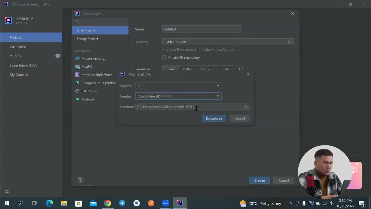 1-dars Intellij IDEA bilan ishlash | Algoritmlash darslari - YouTube