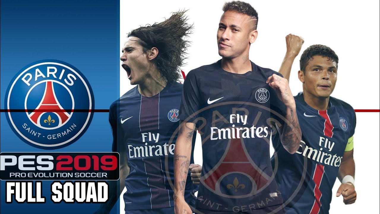 PES 2019 PSG Players Overall Ratings - YouTube