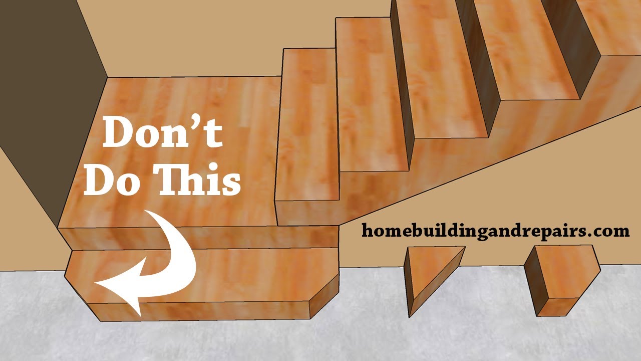 Watch This Video Before Shaping The Outside Edge of Stair Treads ...