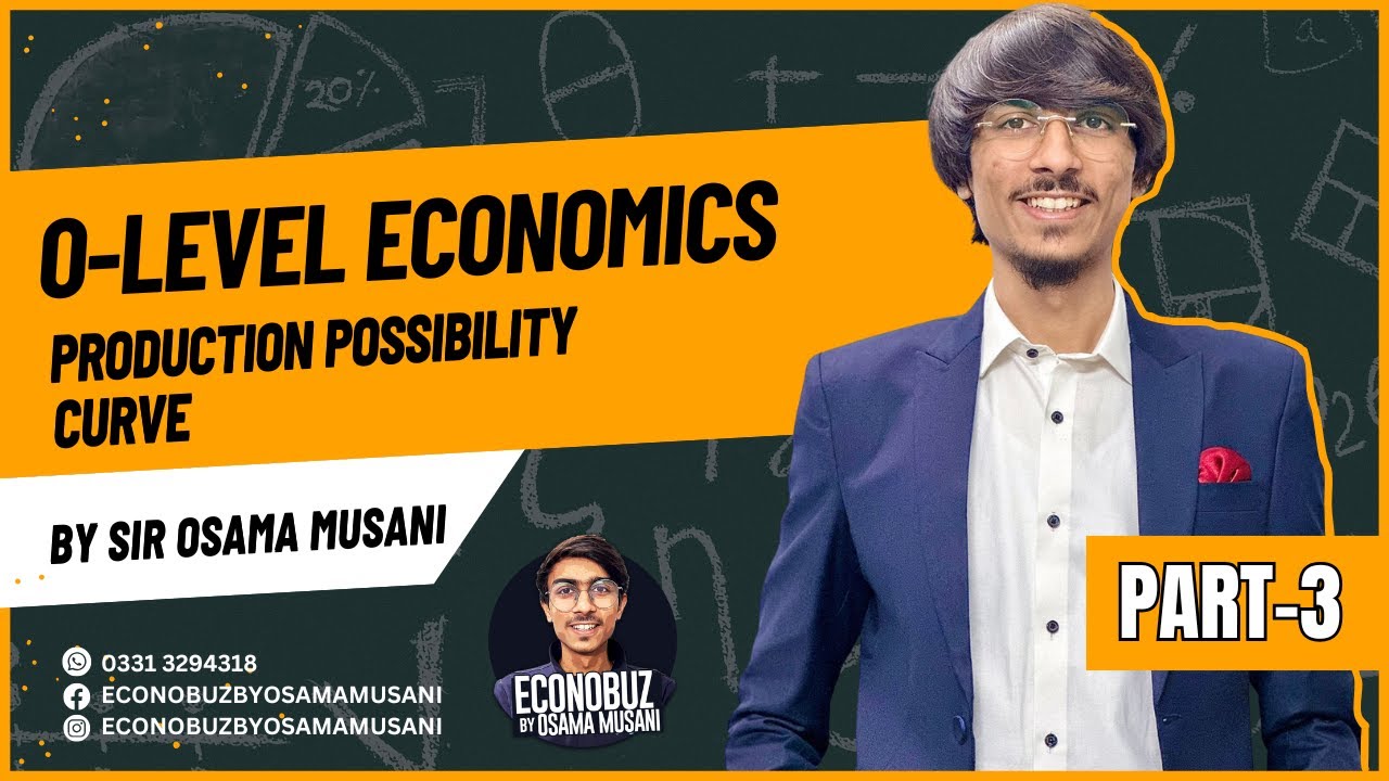 Economics O level 2281 IGCSE 0455 Production Possibility Curve (PPC ...