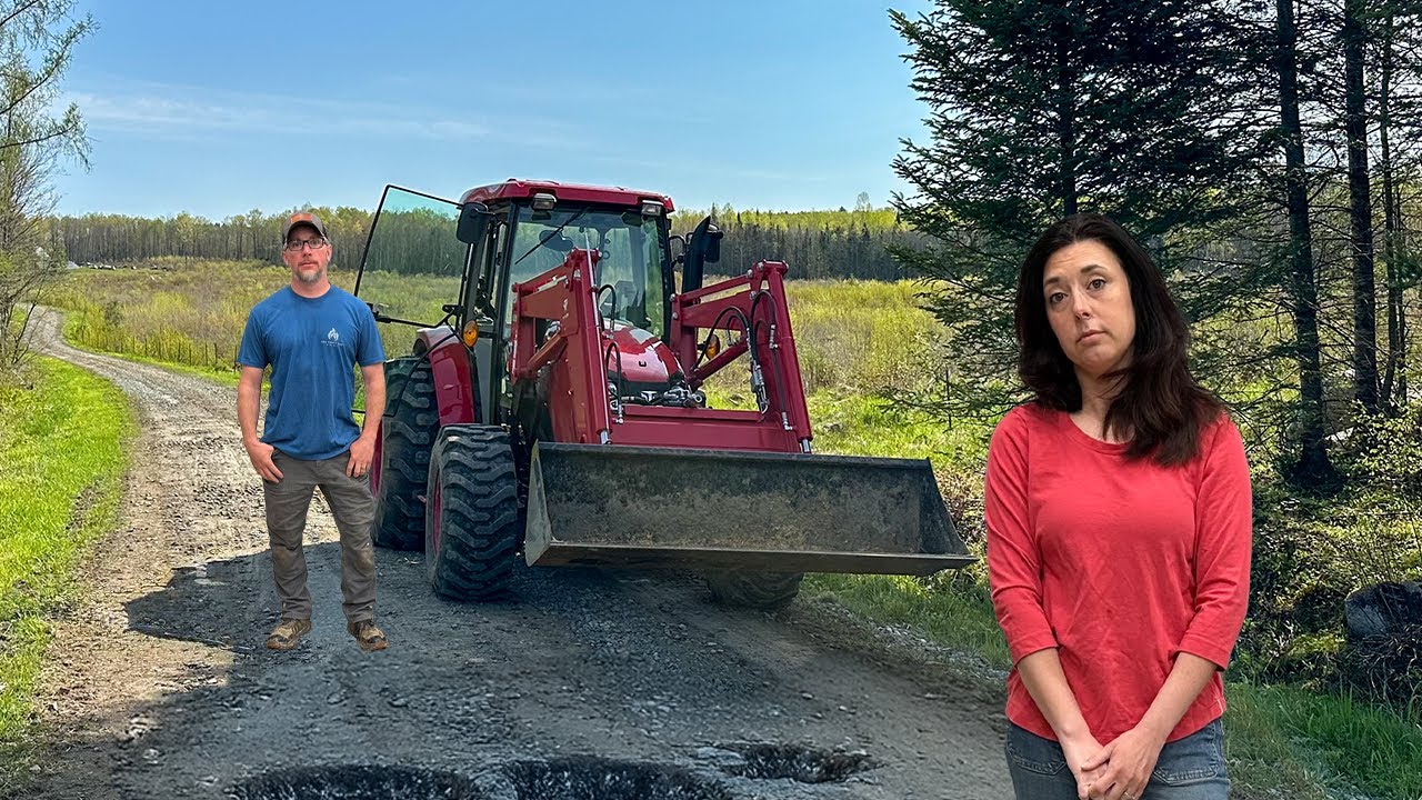 REBUILDING Our 30+ Year Old ROAD to Our REMOTE OFF GRID HOMESTEAD in ...