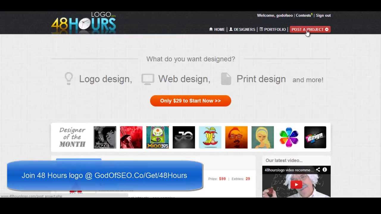 48 Hours Logo Design