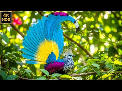 Long Tail Paradise Birds – Incredible Colors & Courtship Dances  4K