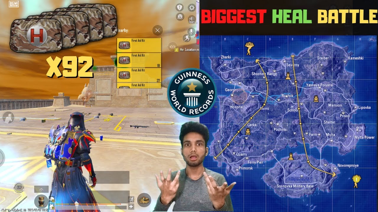 New World Record Heal Battle Full Match In Ancient Guardian Boss BGMI Impossible Survive - YouTube