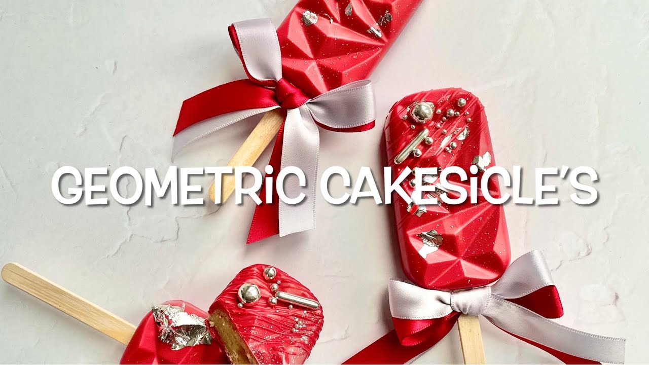 Geometric cakesicle tutorial - YouTube