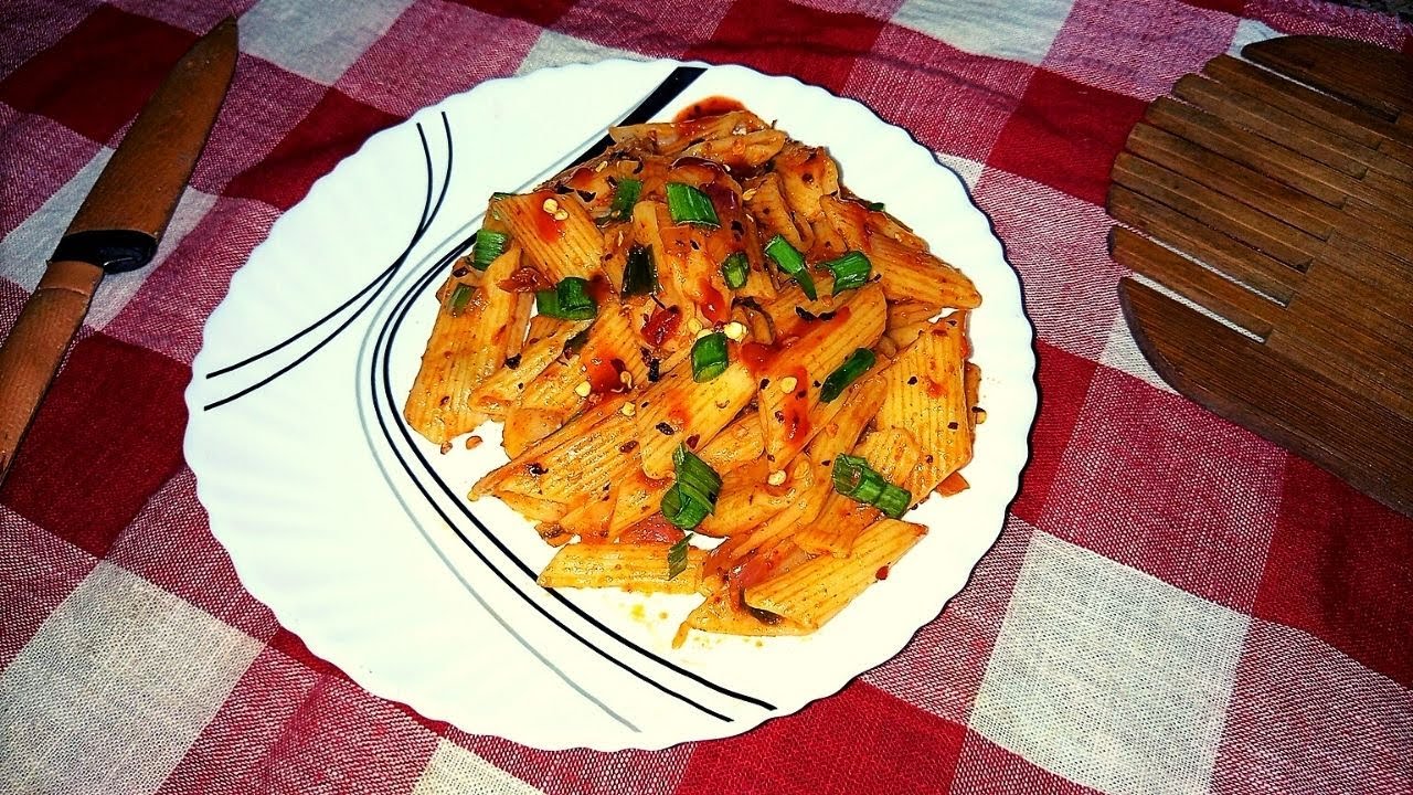 Spicy Italian Red Sauce Penne Pasta at Home | By Food Dynasty - YouTube
