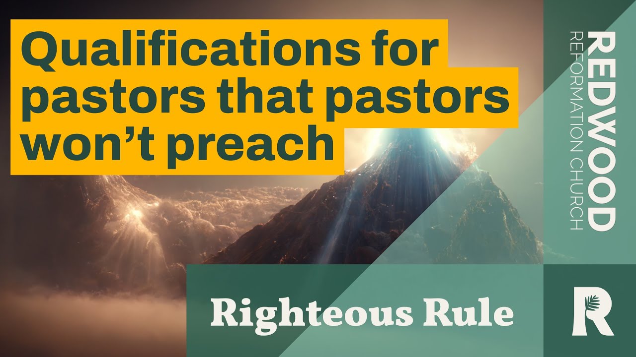 Qualifications for pastors that pastors won’t preach - YouTube