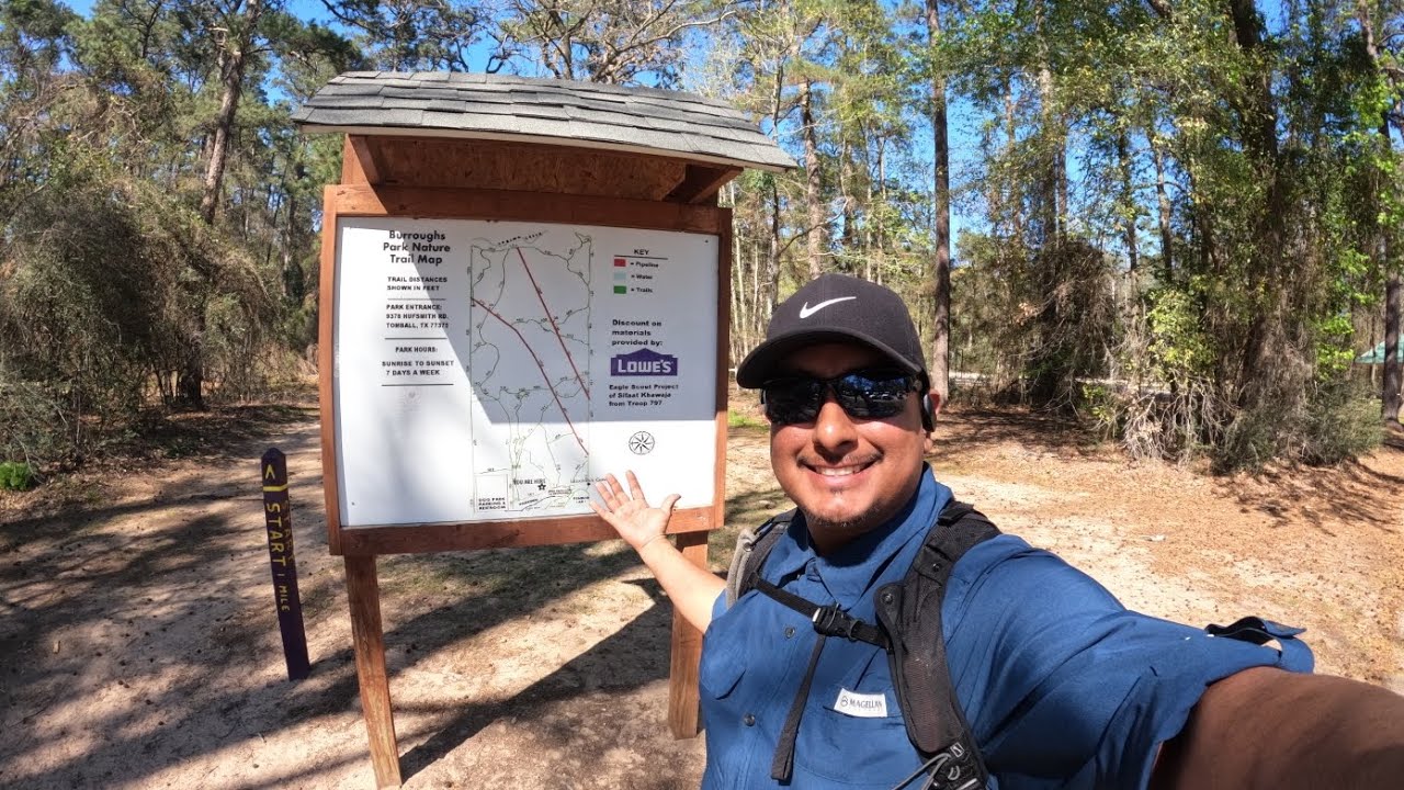 Burroughs Park trail - Tomball, Texas - YouTube