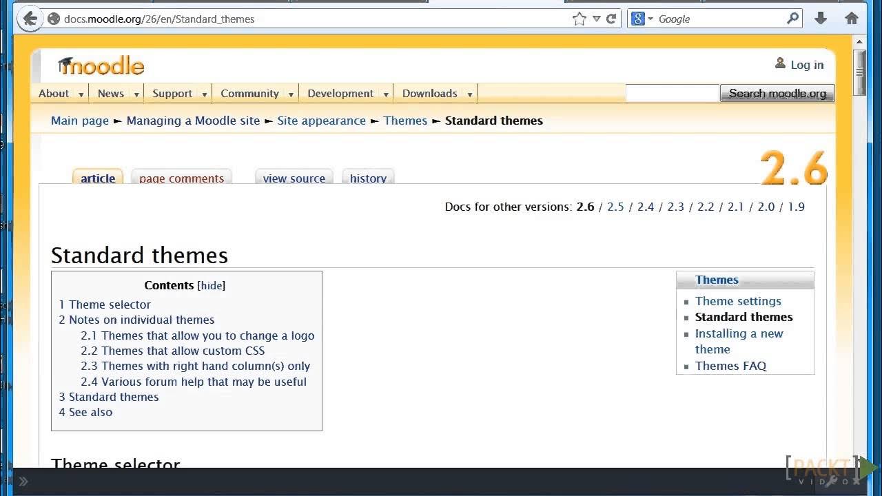 Designing Moodle Themes Tutorial: A Certification Program | packtpub.com - YouTube