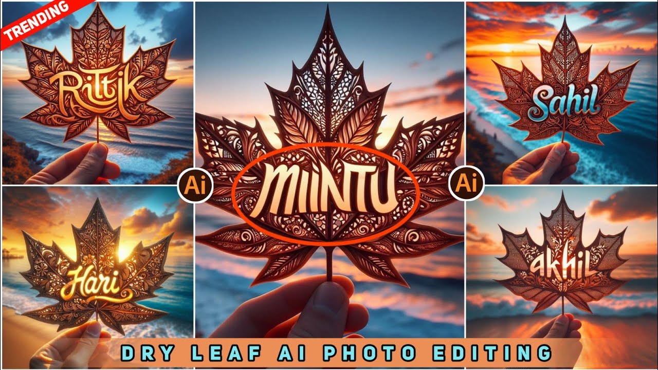 Name On A Dry Leaf Viral Ai Photo Editing|How To Create Dry Leaf Viral ...