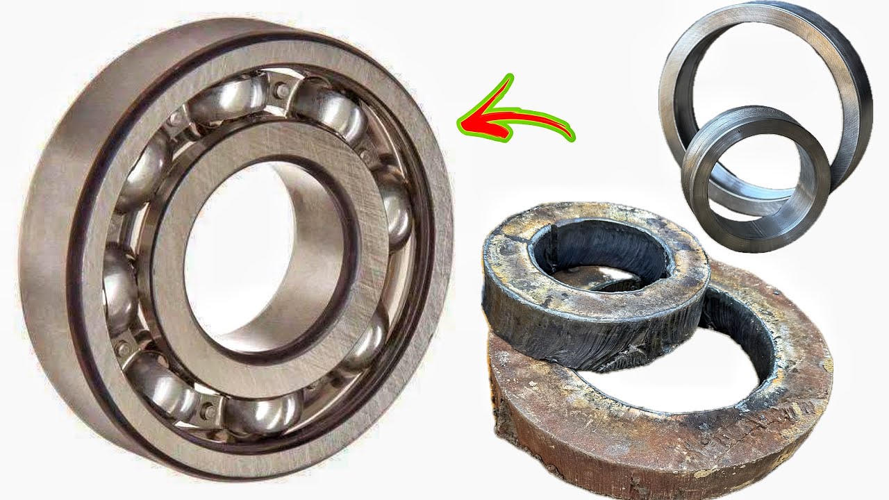 From Scrap to Precision:Rebuilding a Giant Bearing by Hand | - YouTube
