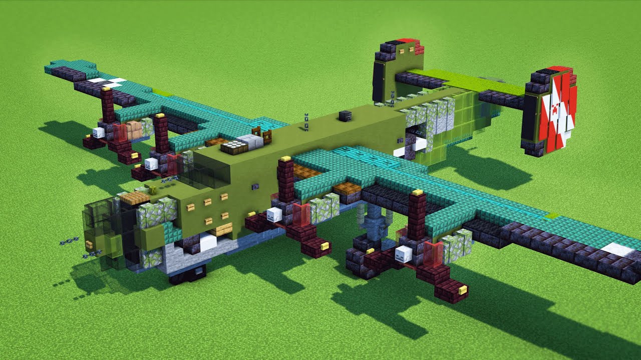 Minecraft B-24 Liberator Bomber Tutorial - YouTube