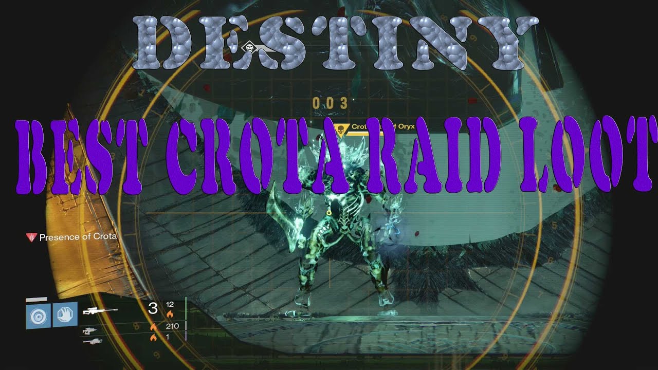 Destiny: Crota's End Hard Raid *BEST LOOT EVER* (Destiny Best Drop in ...