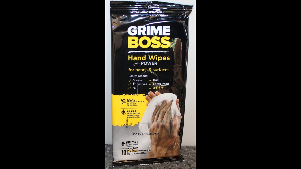Grime Boss Hand Wipes Review - YouTube