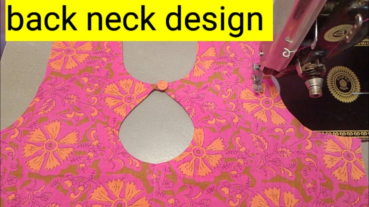 beautiful back neck design easy method full tutorial, back neck design ...