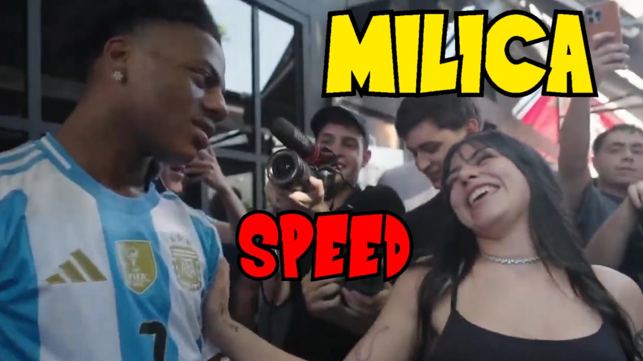 MILICA CONOCE A ISHOWSPEED EN ARGENTINA - YouTube