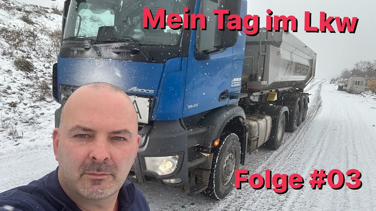Mein Tag im Lkw (Truck) Folge #03 | Schnee Chaos | Unterwegs mit Thomas ...
