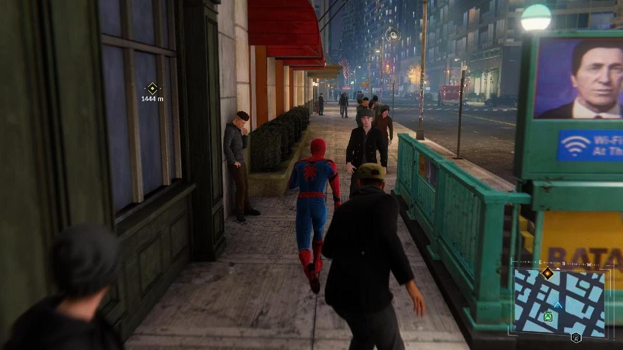 Marvel's Spider-Man Remastered only walking - YouTube