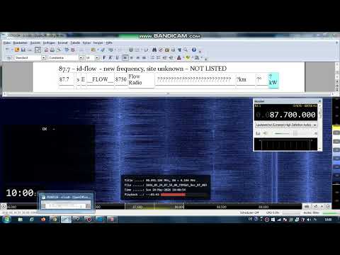 FM DX Es - 240526 - 0800UTC - 87.7 - ? Flow Radio (E) - NEW SITE ??