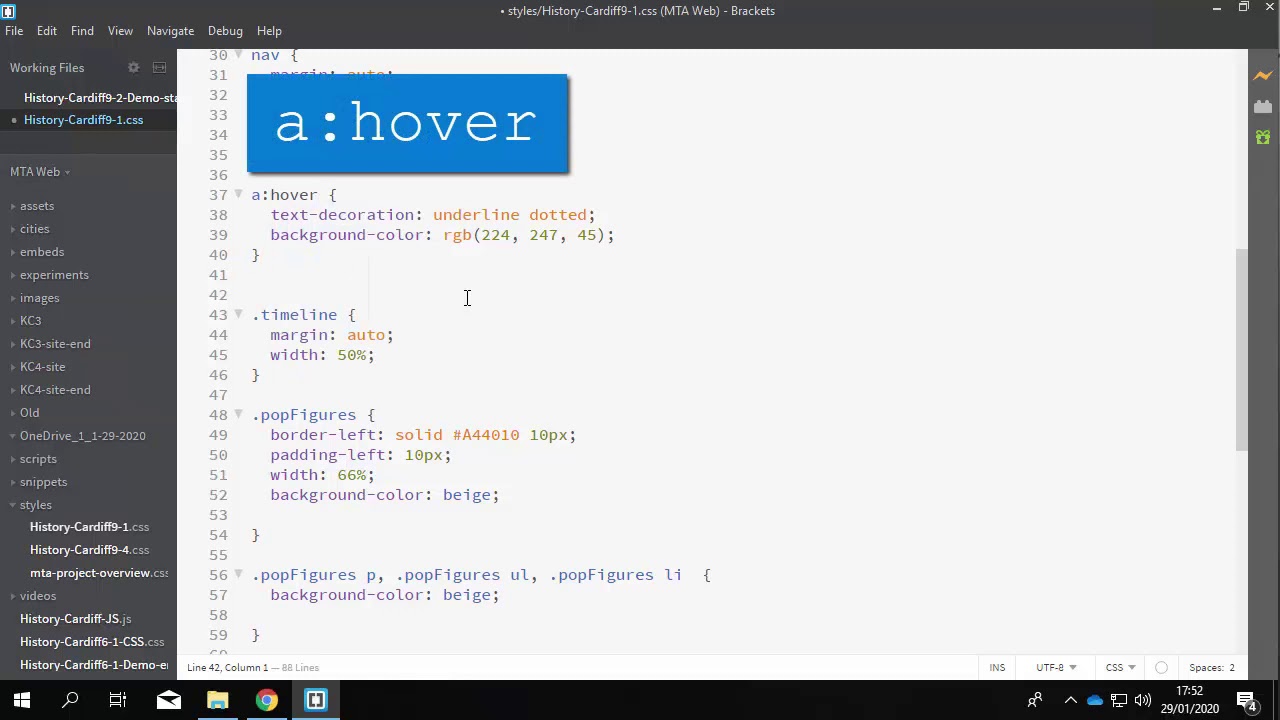 Pseudo Classes In Css Mta Web Design Fundamentals Cardiff Met Youtube
