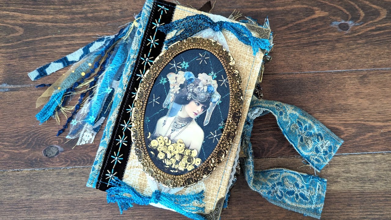Vintage Glamour Junk Journal Flip Through Junk Journal Ideas With Digitals And Thrift Store