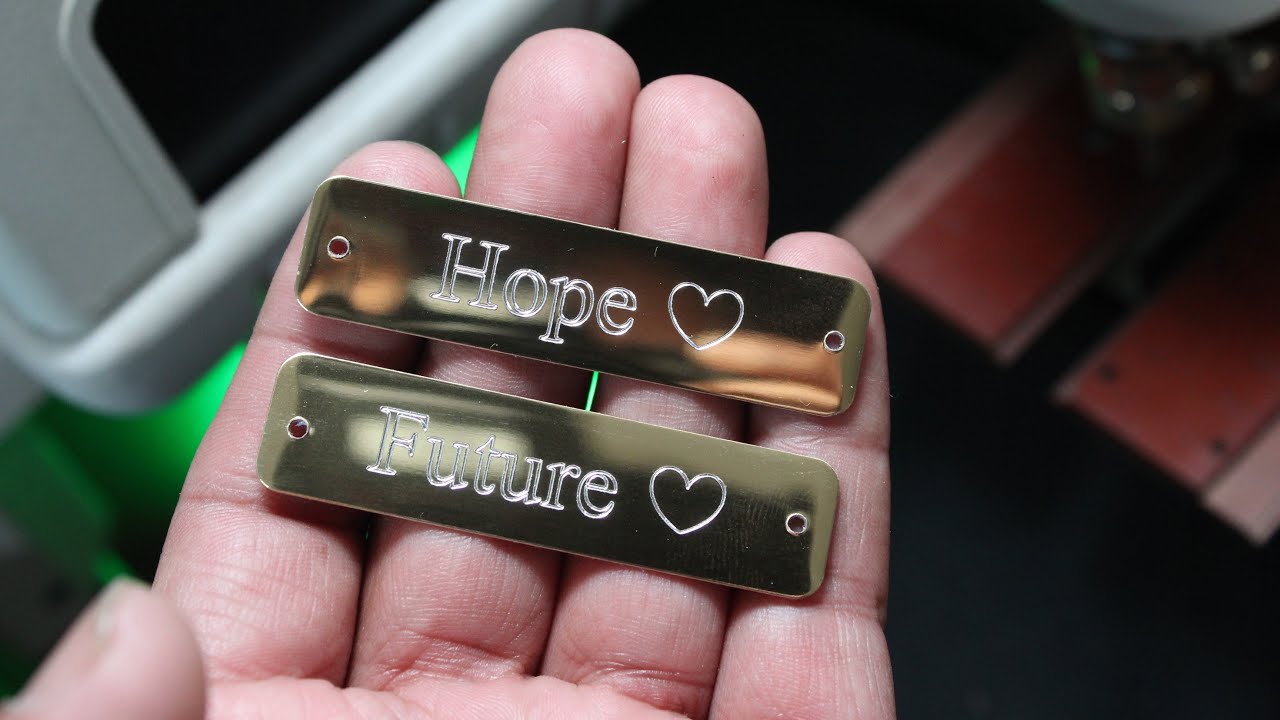 Custom Engraving Gold Plates Engraved with Text and Holes - YouTube