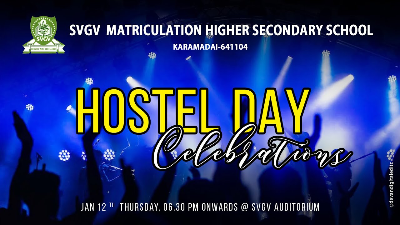 HOSTEL DAY CELEBRATIONS - 12.01.2023 - YouTube