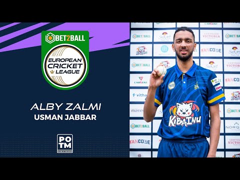 POTM: U.Jabbar - VOC vs ALZ | Highlights | Bet2Ball European Cricket League Day 5, Group D | ECL22